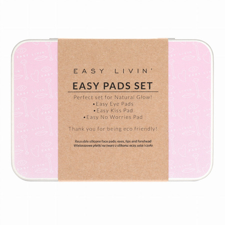 Zestaw wielorazowych płatków do twarzy (EASY PADS SET) Easy Livin ...
